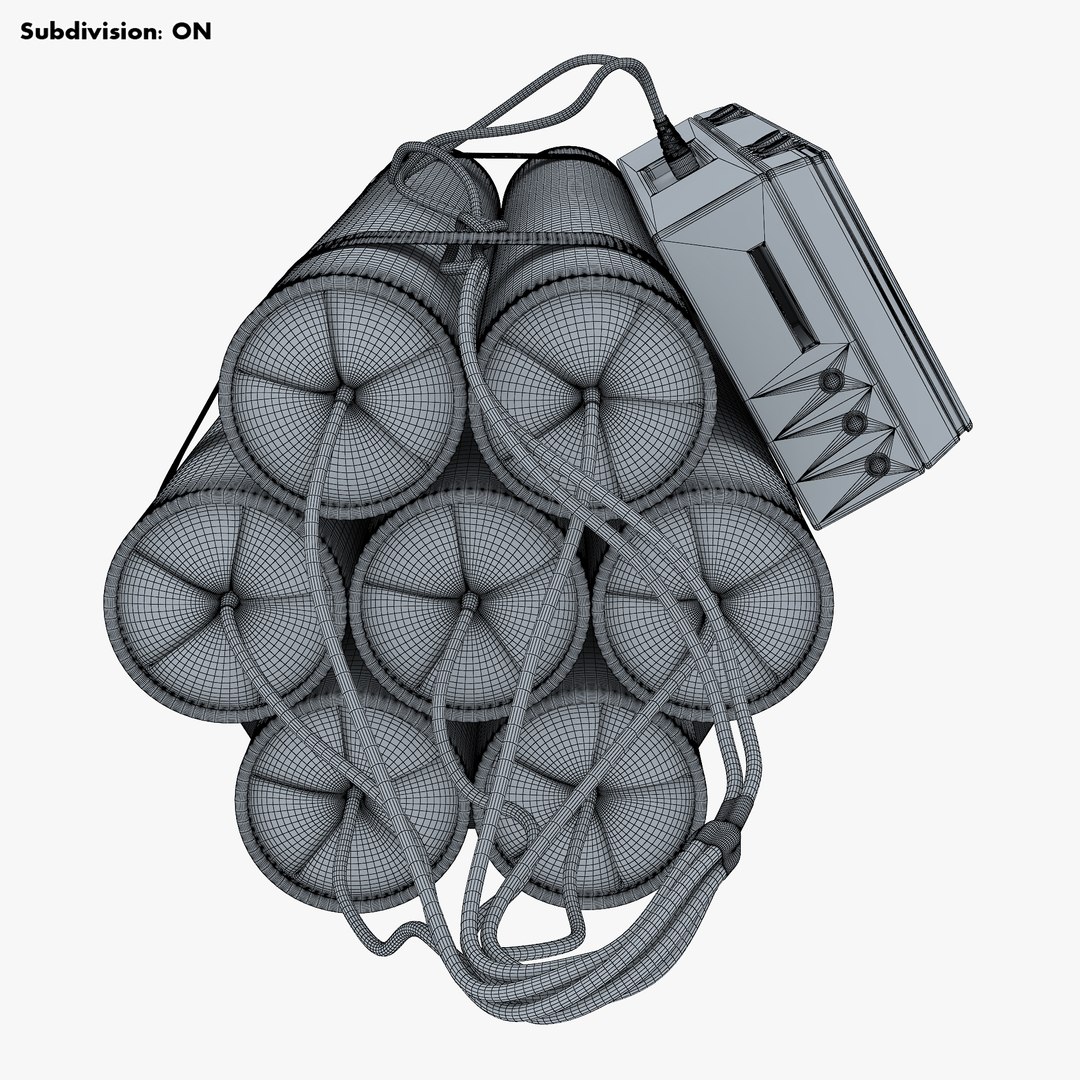 Dynamite digital time bomb 3D - TurboSquid 1618544