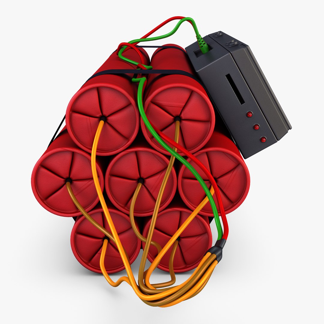 Dynamite digital time bomb 3D - TurboSquid 1618544