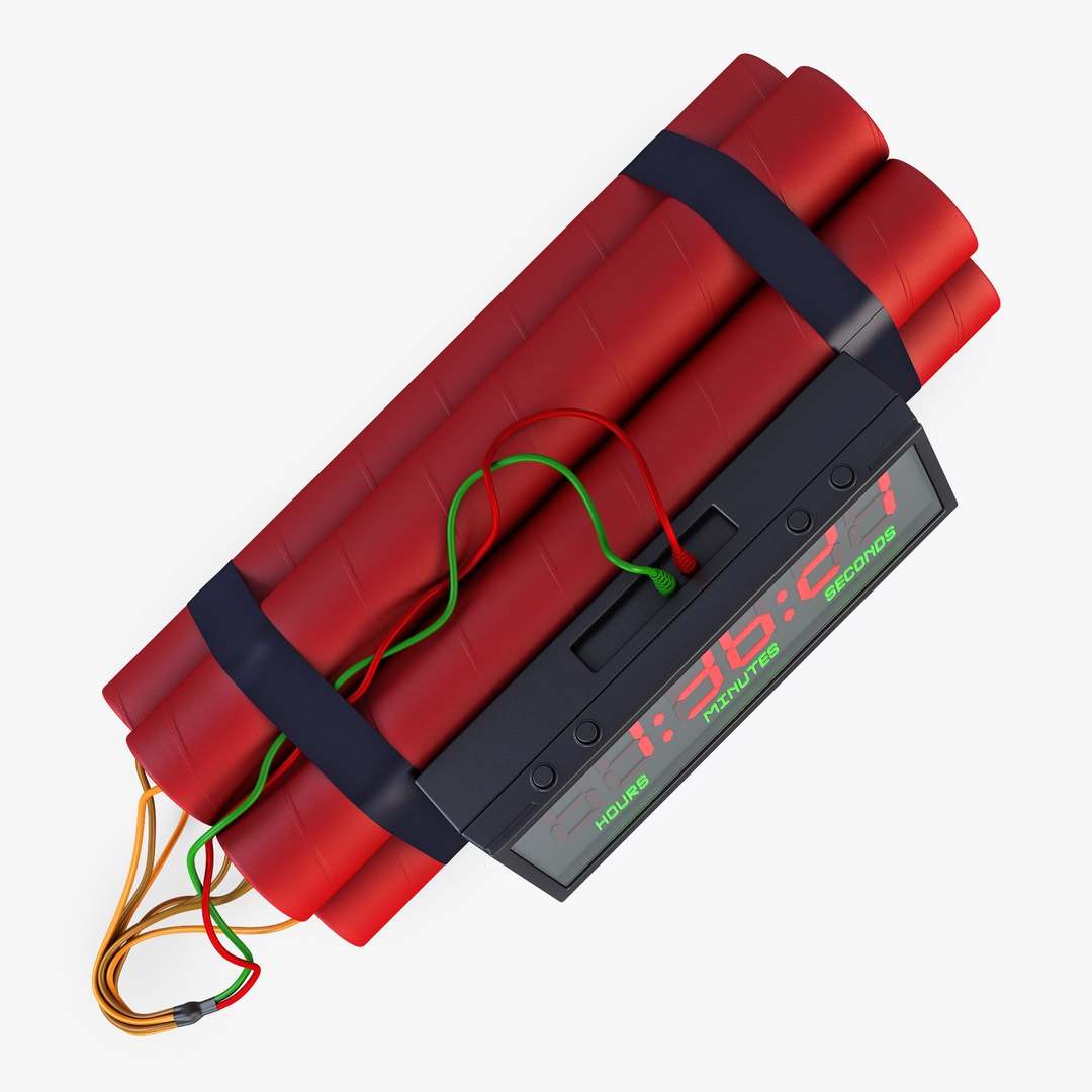 Dynamite digital time bomb 3D - TurboSquid 1618544