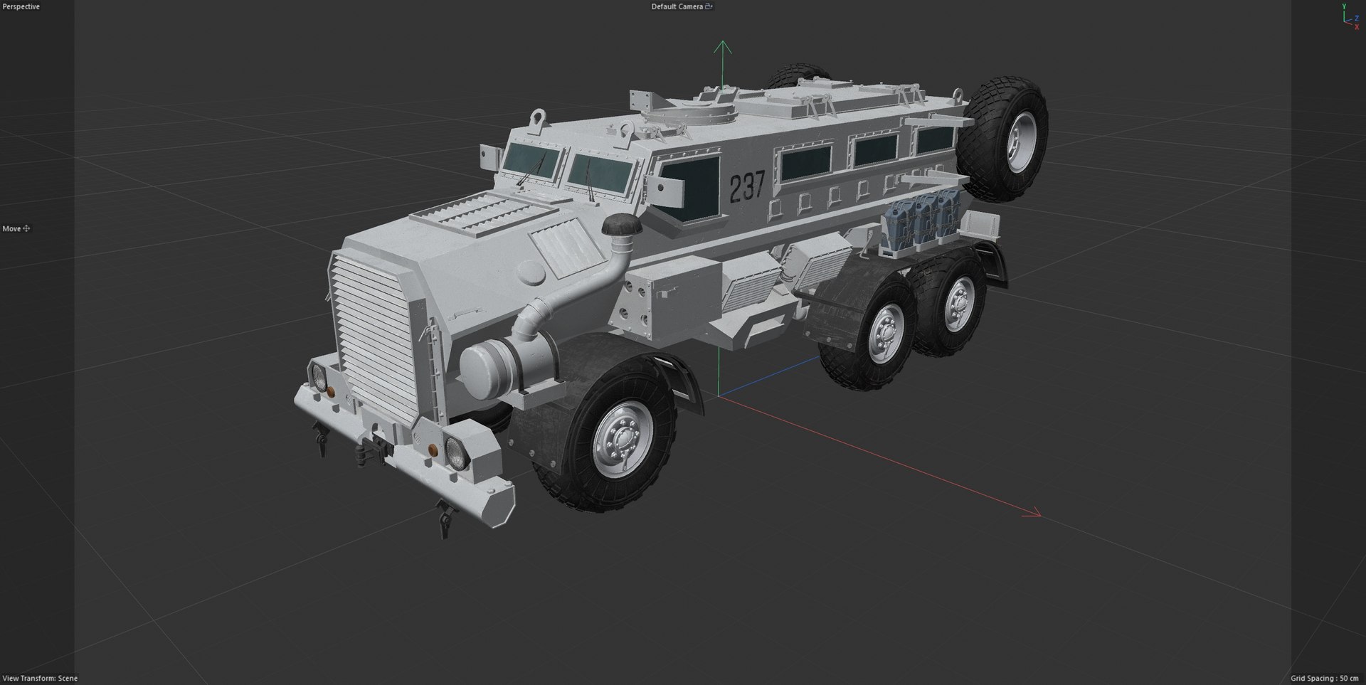 Casspir Mk II Mine Resistant Ambush Protected Vehicle 3D Model ...