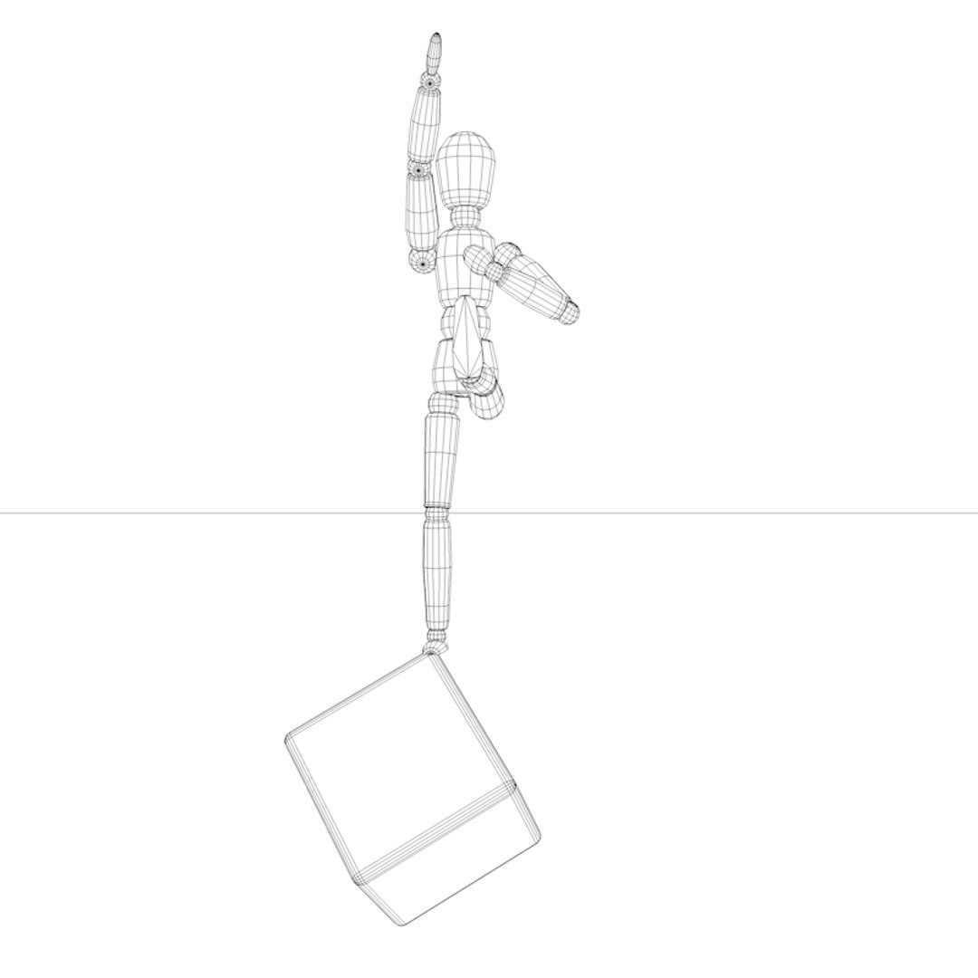 Stick Man 3d Model