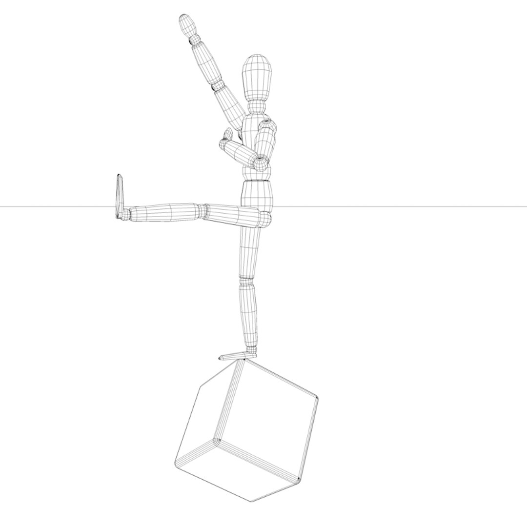 Stick Man 3d Model