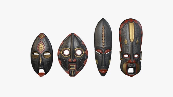 3D African Mask Collection model - TurboSquid 1738031