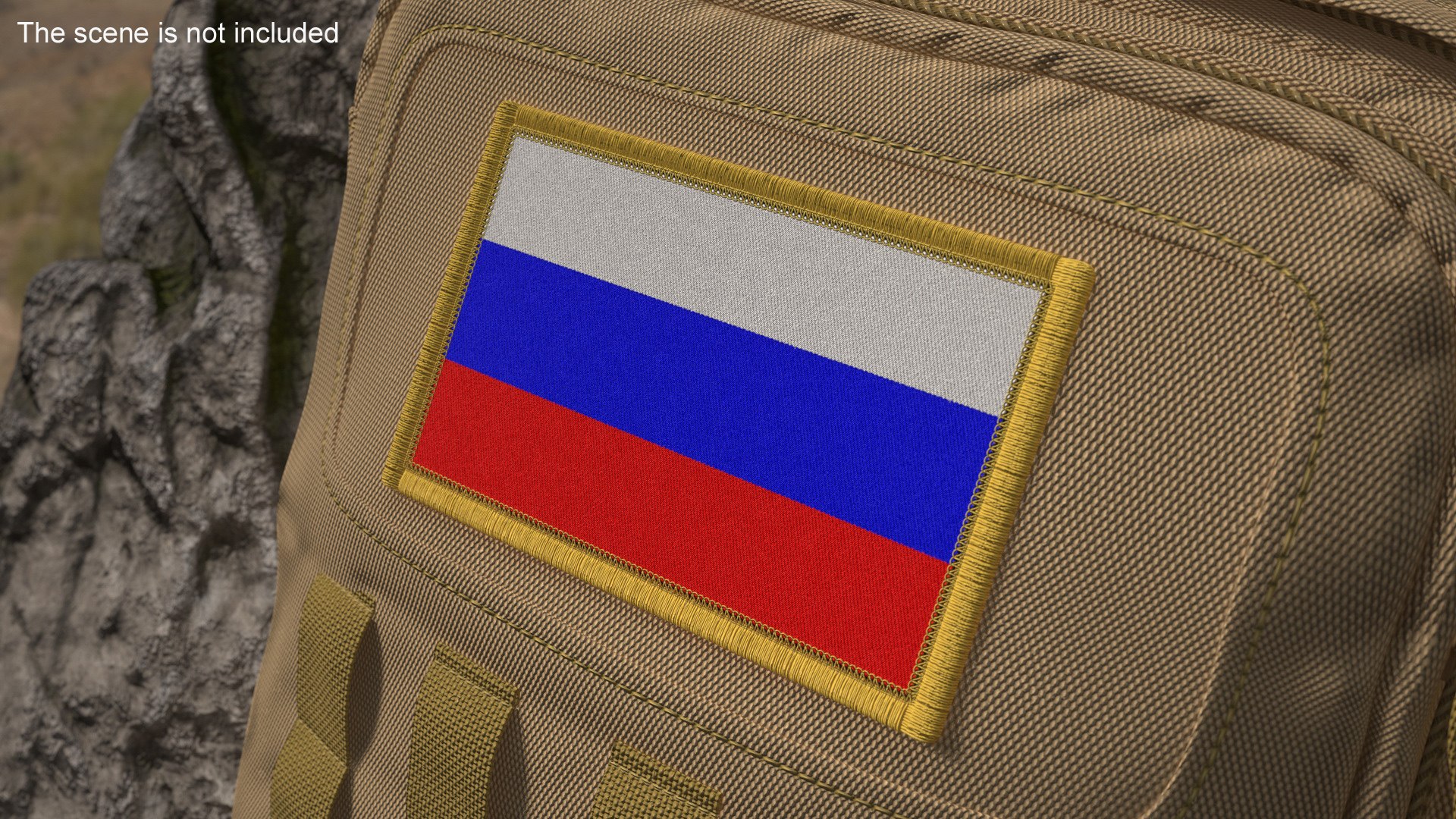 3D Russia Flag Patch Model - TurboSquid 2249954