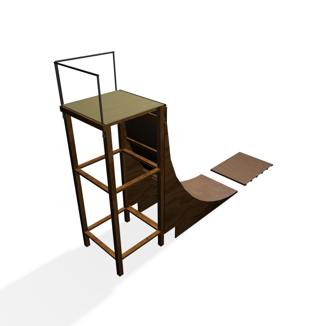 3d Skate Ramps Model