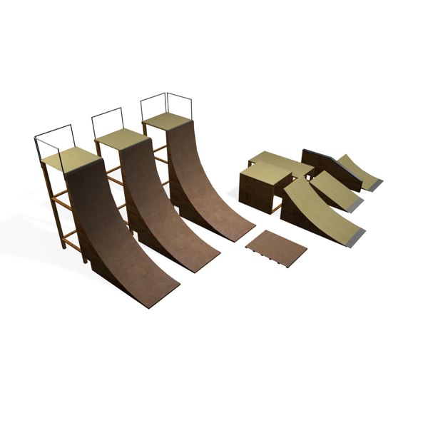 3d skate ramps model