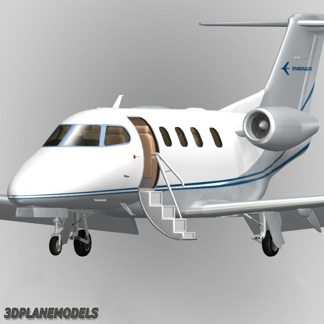3d model embraer phenom 100 private