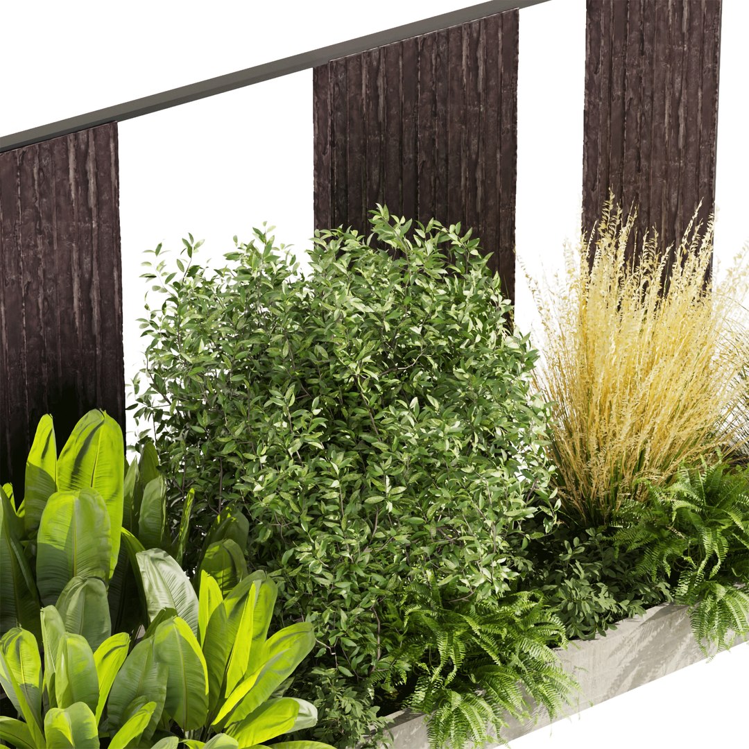 3D Collection Plant Vol 493 - Garden - Leaf - Bush - Wood Model - TurboSquid 2073461