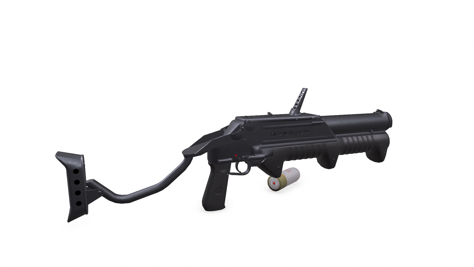 GM-94 Pump Action Grenade Launcher Low-poly PBR 3D Model - TurboSquid ...