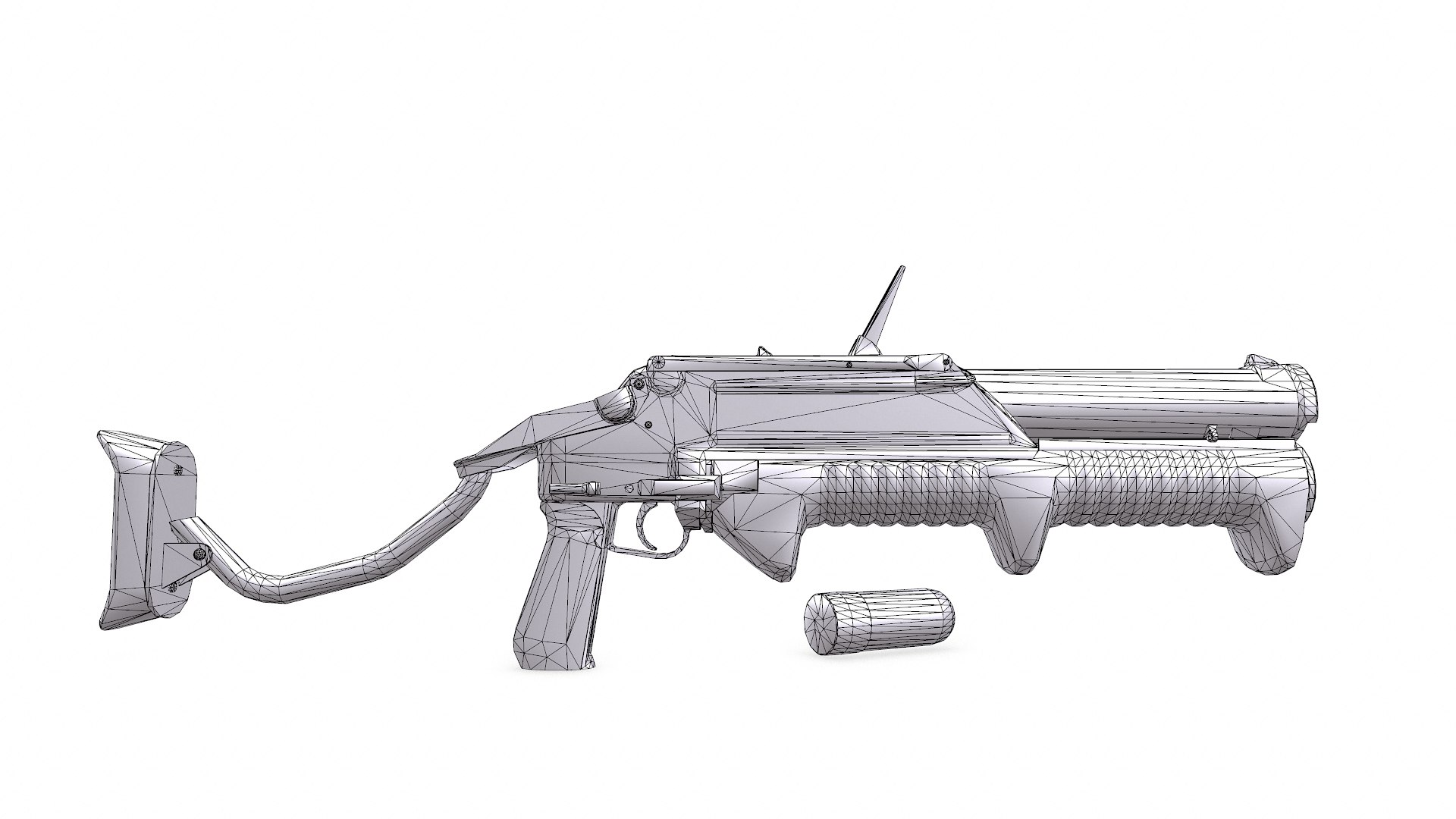 GM-94 Pump Action Grenade Launcher Low-poly PBR 3D model - TurboSquid ...