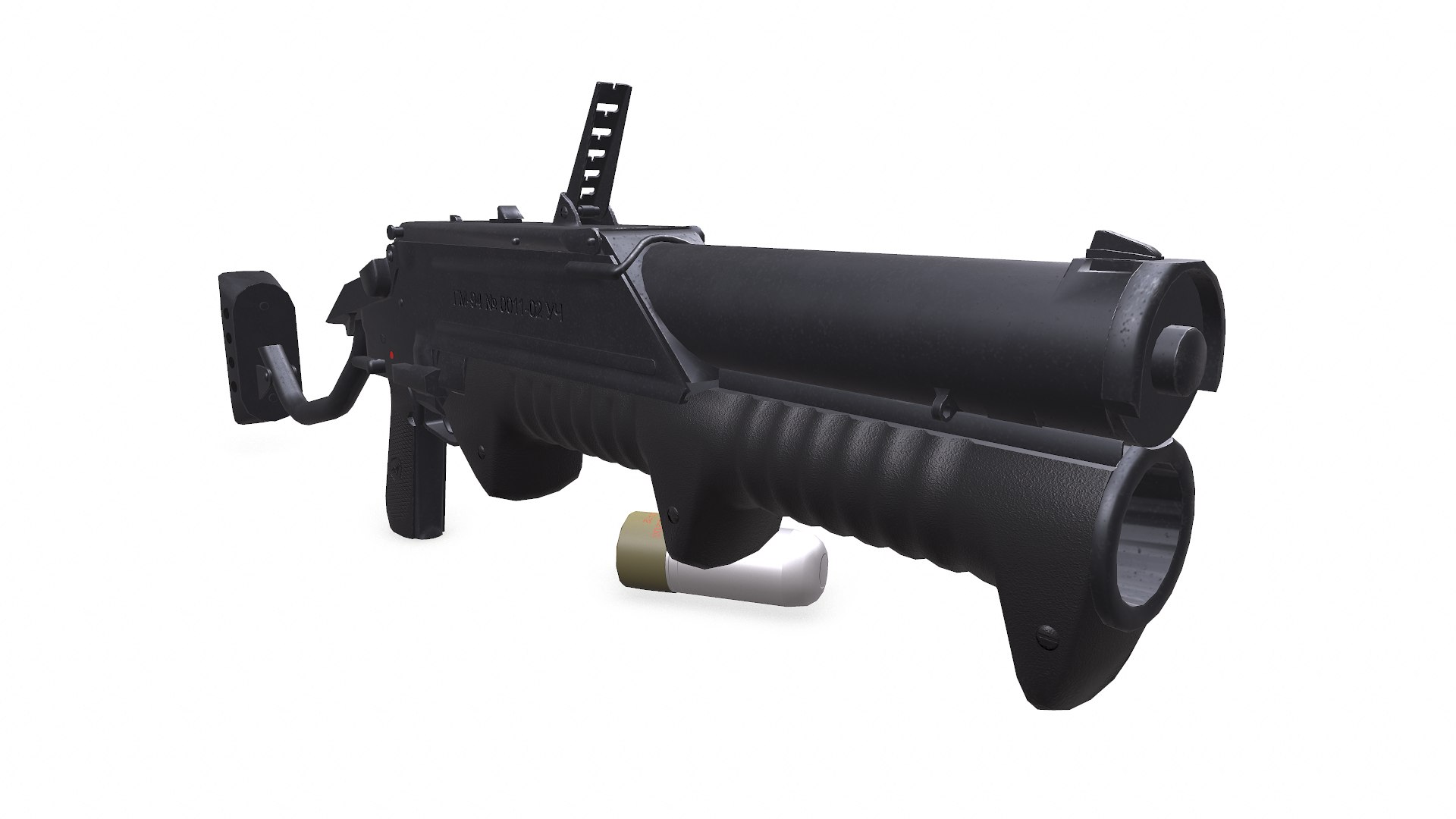 GM-94 Pump Action Grenade Launcher Low-poly PBR 3D Model - TurboSquid ...