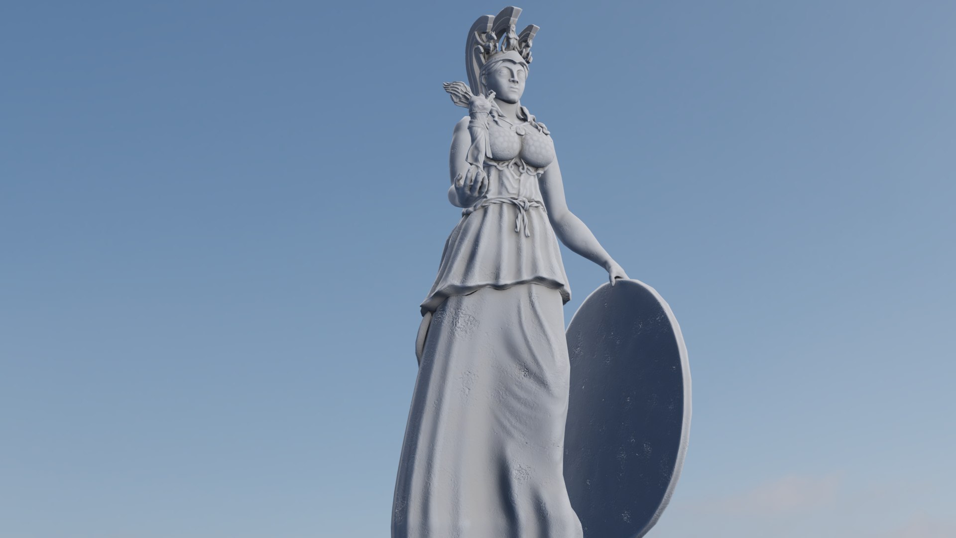 Athena And Nike Statue Model - TurboSquid 2179345