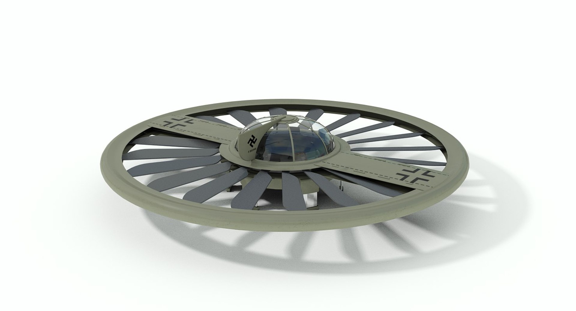 f30 - nazi flying saucer 3d model