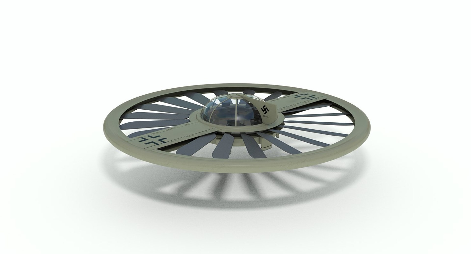 f30 - nazi flying saucer 3d model
