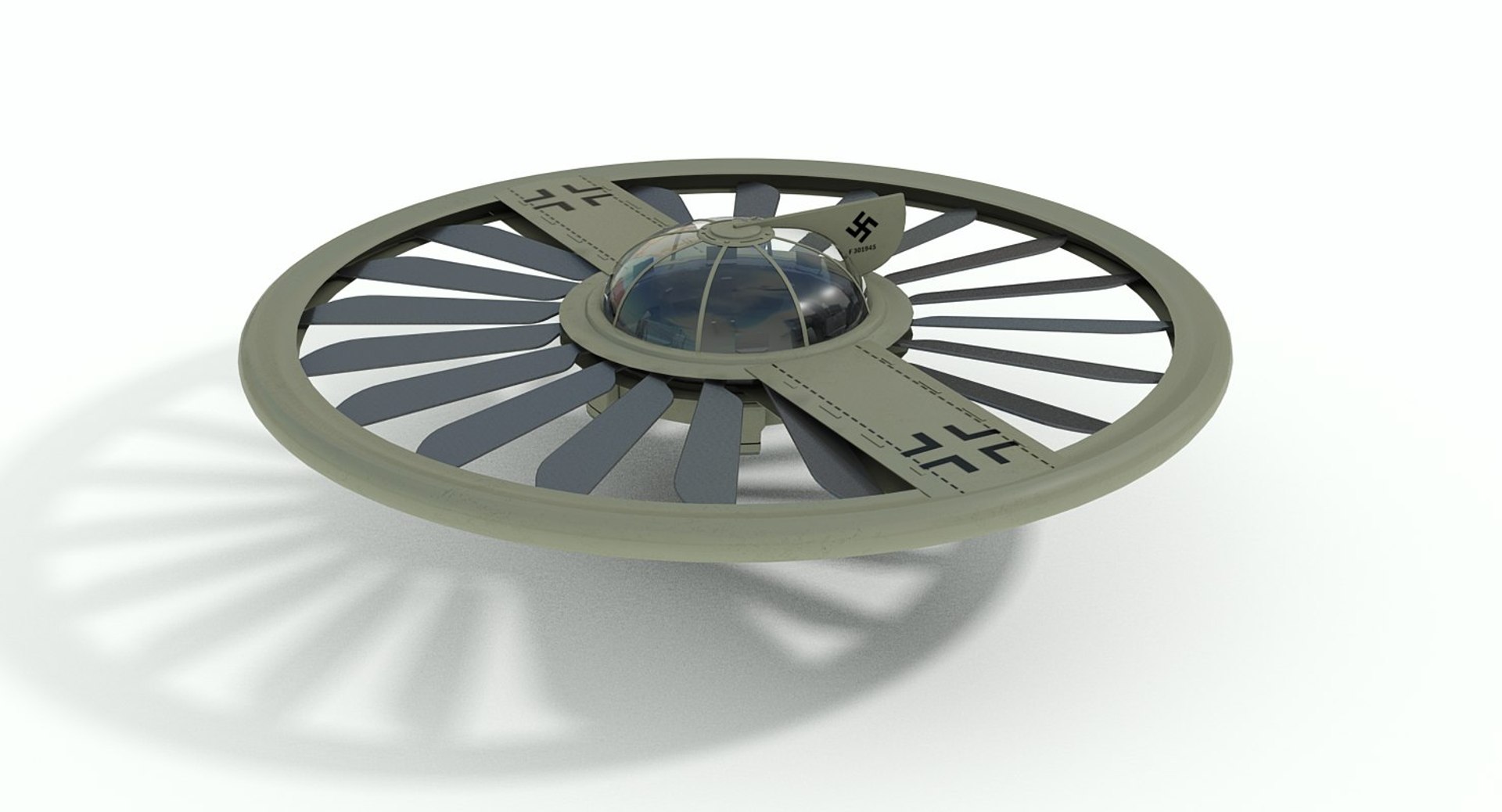 f30 - nazi flying saucer 3d model