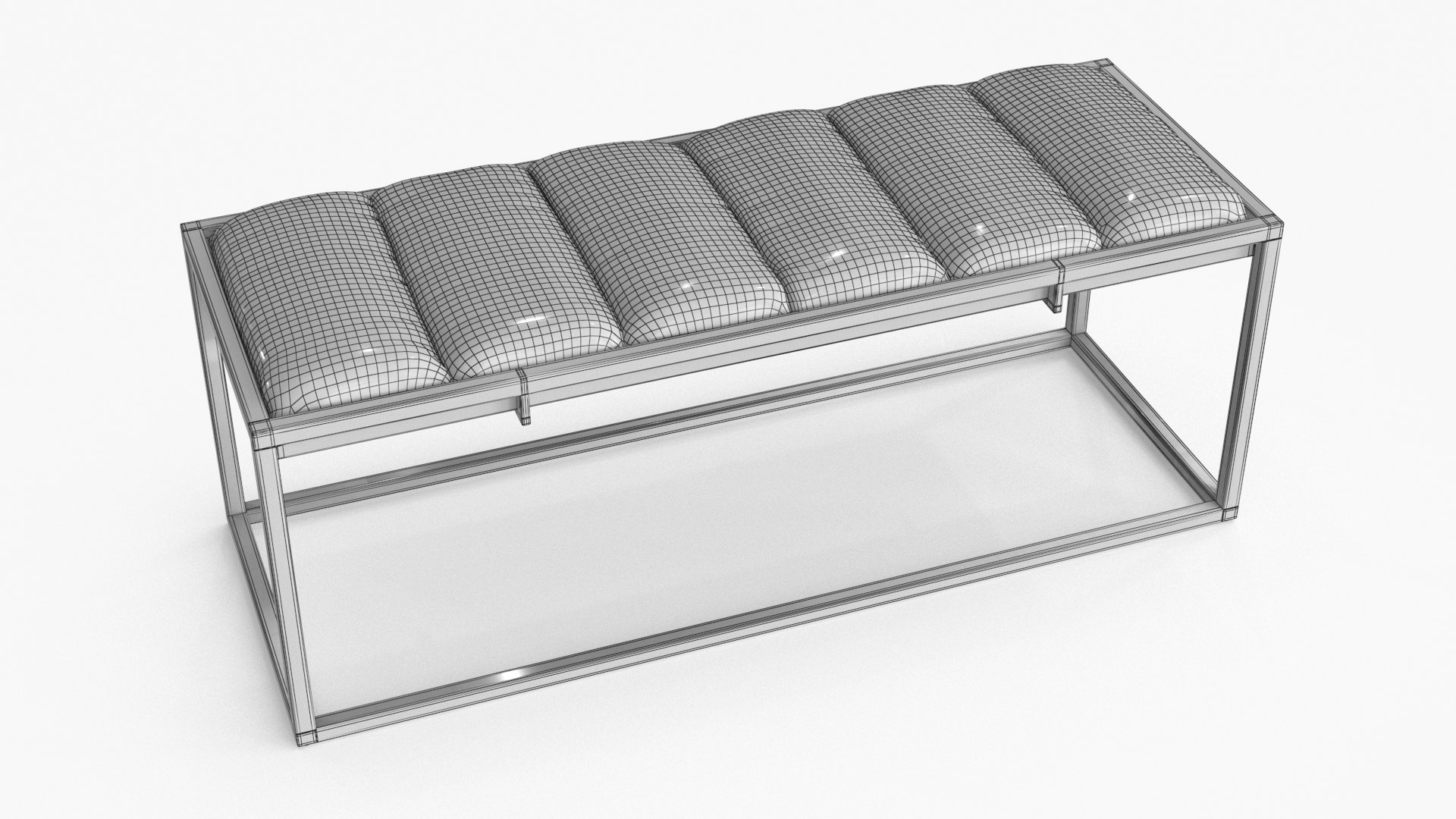 Avery Bench Grey 3D Model - TurboSquid 2343154