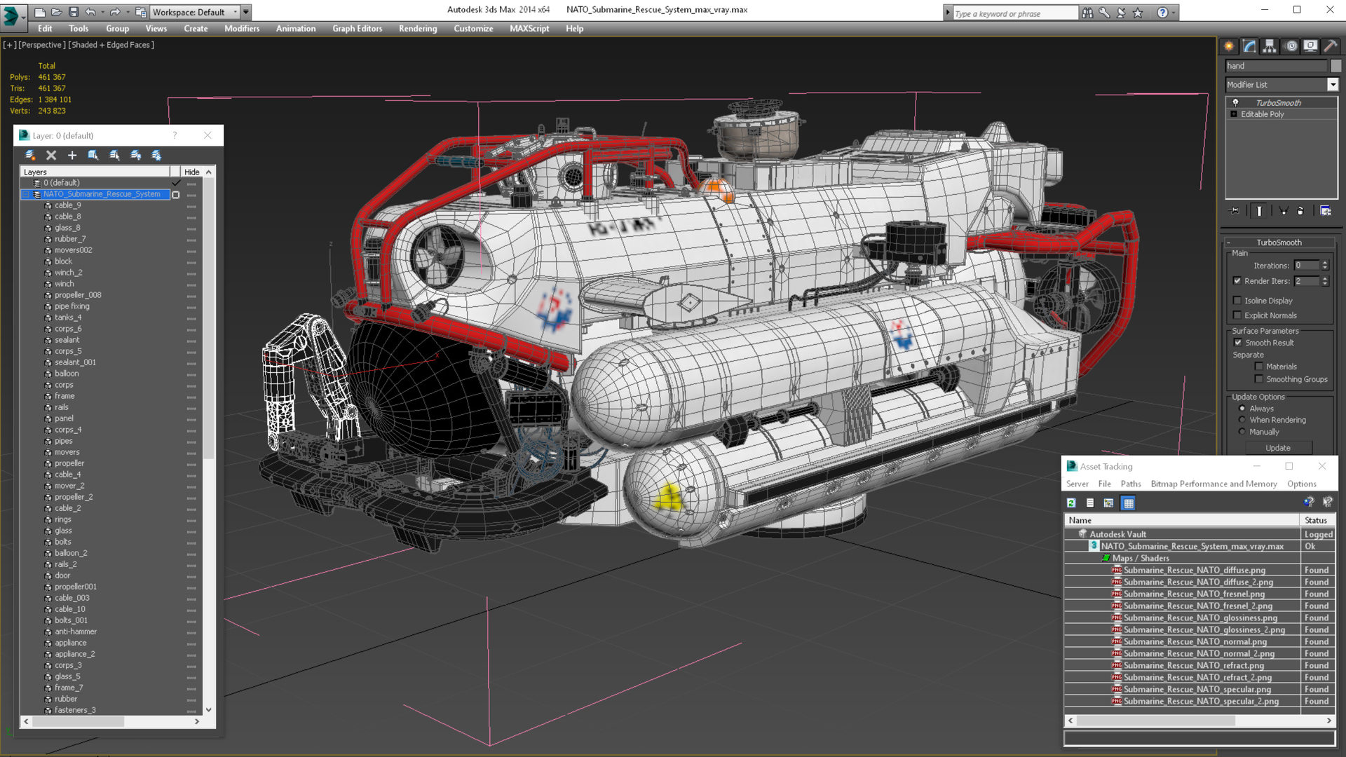3D NATO Submarine Rescue System - TurboSquid 1771807