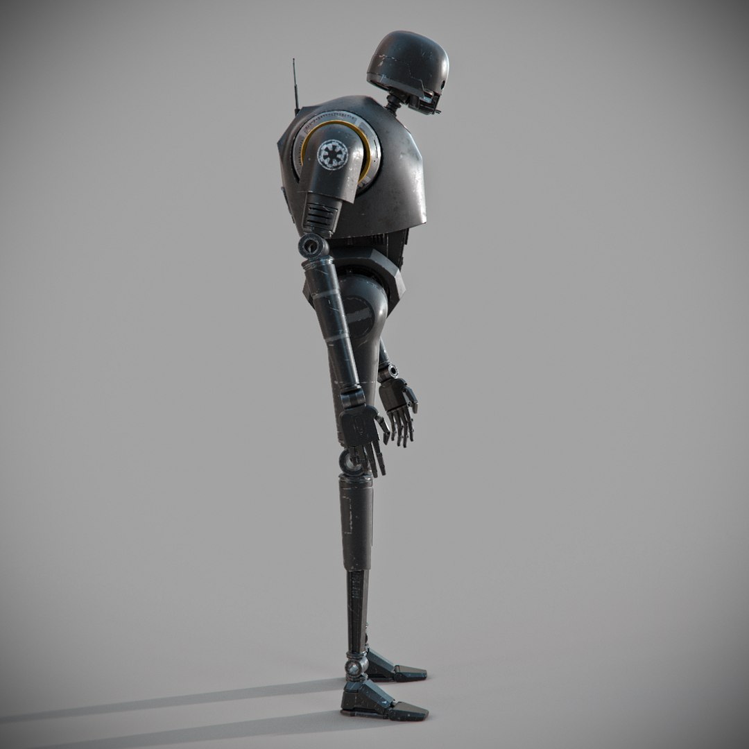 3d Star Wars K-2so Droid