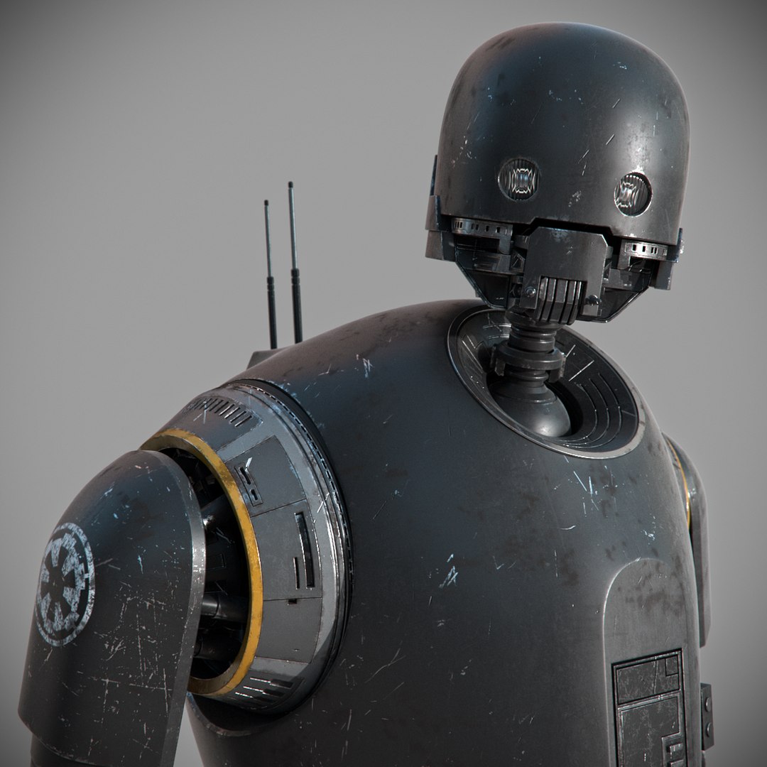3d Star Wars K-2so Droid