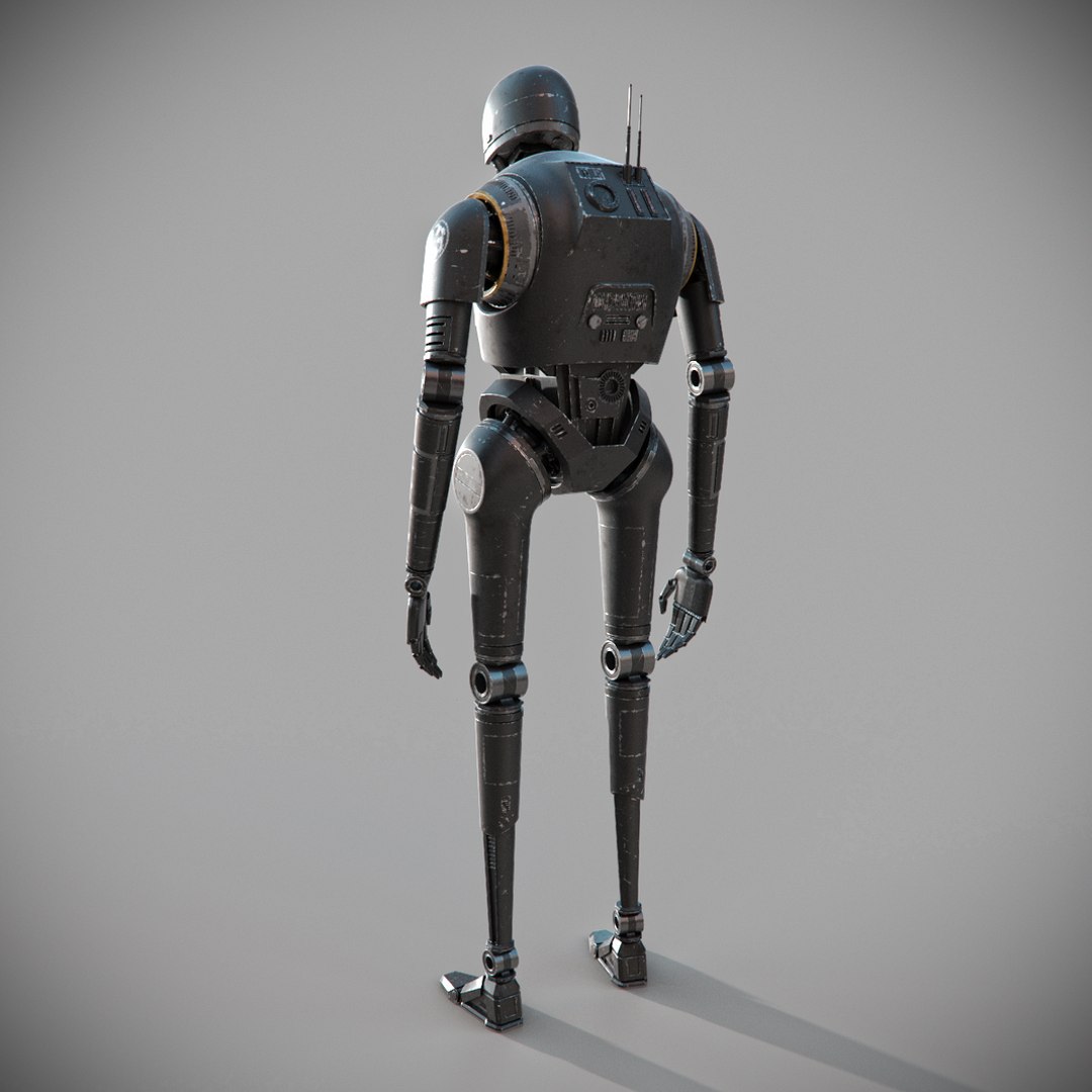 3d Star Wars K-2so Droid
