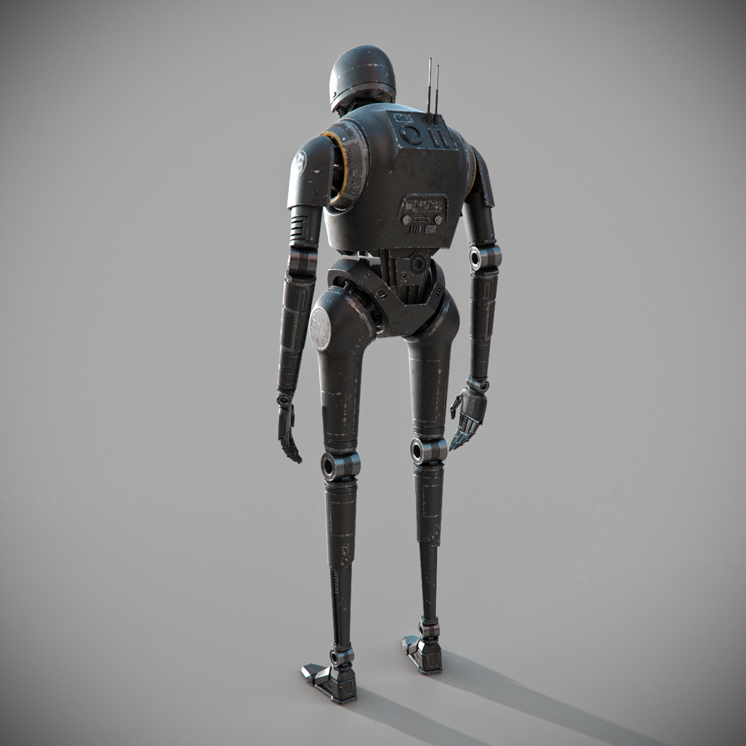 3d star wars k-2so droid