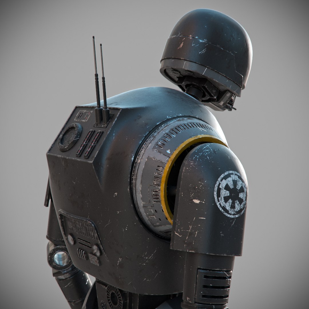3d Star Wars K-2so Droid