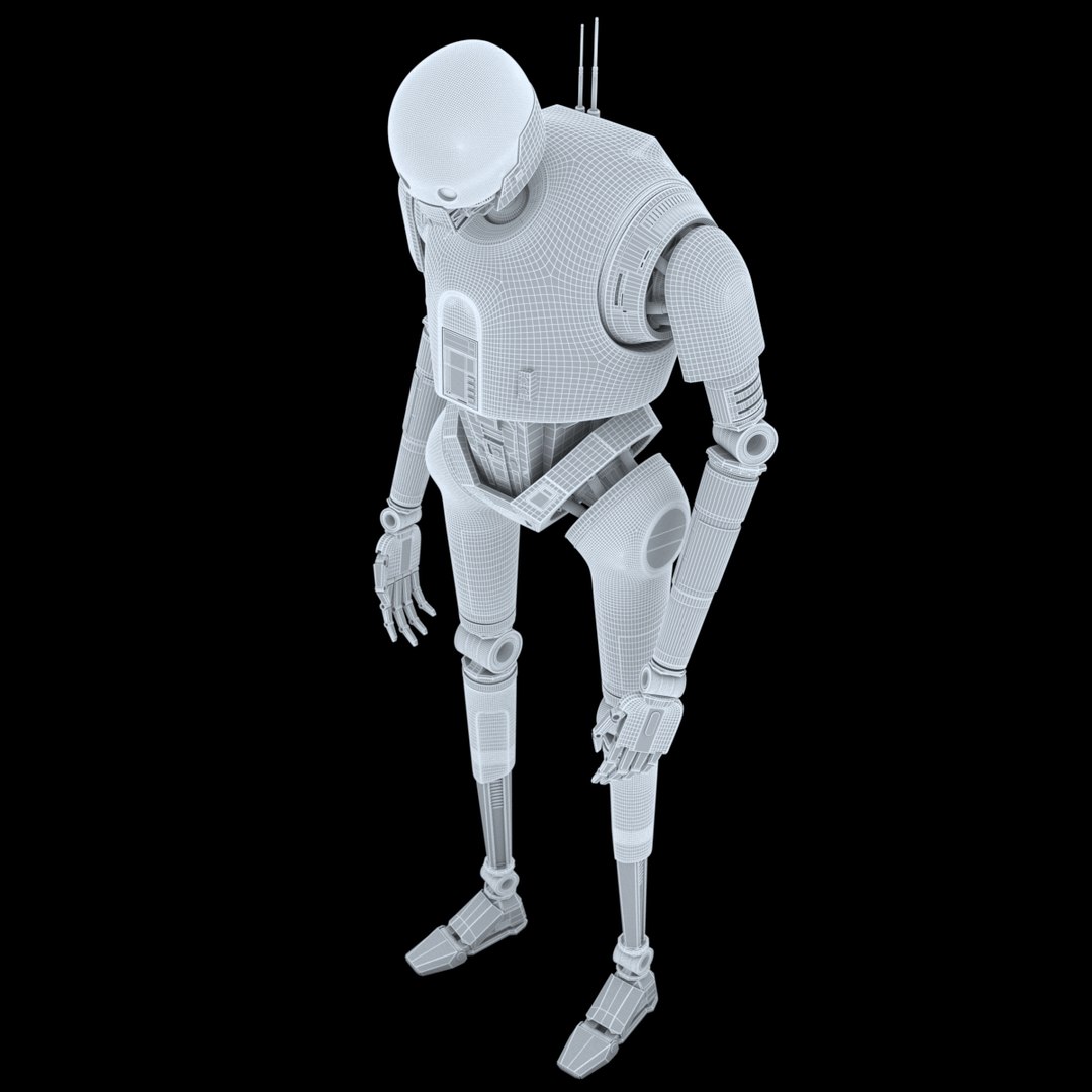 3d Star Wars K-2so Droid