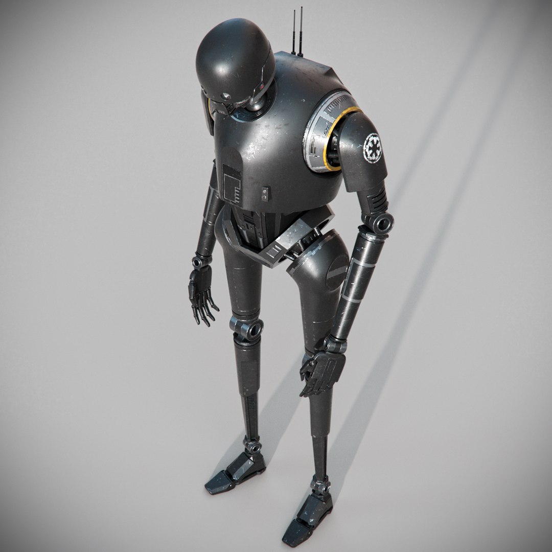 3d Star Wars K-2so Droid