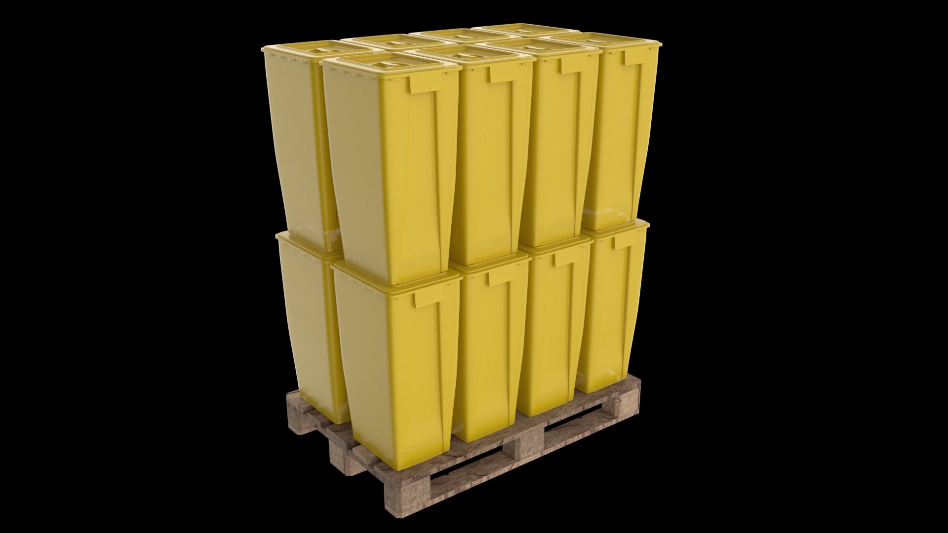 Container Pallets Wrapped 3D Model - TurboSquid 2123215