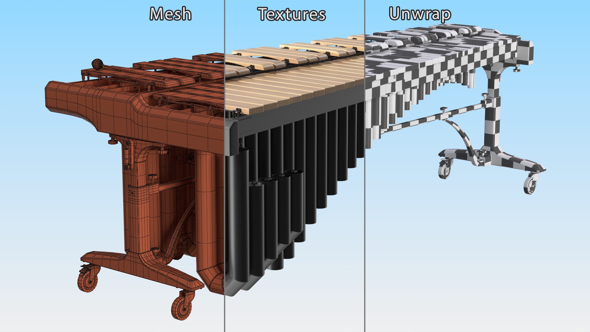 3D Musical Instrument Marimba - TurboSquid 2416386