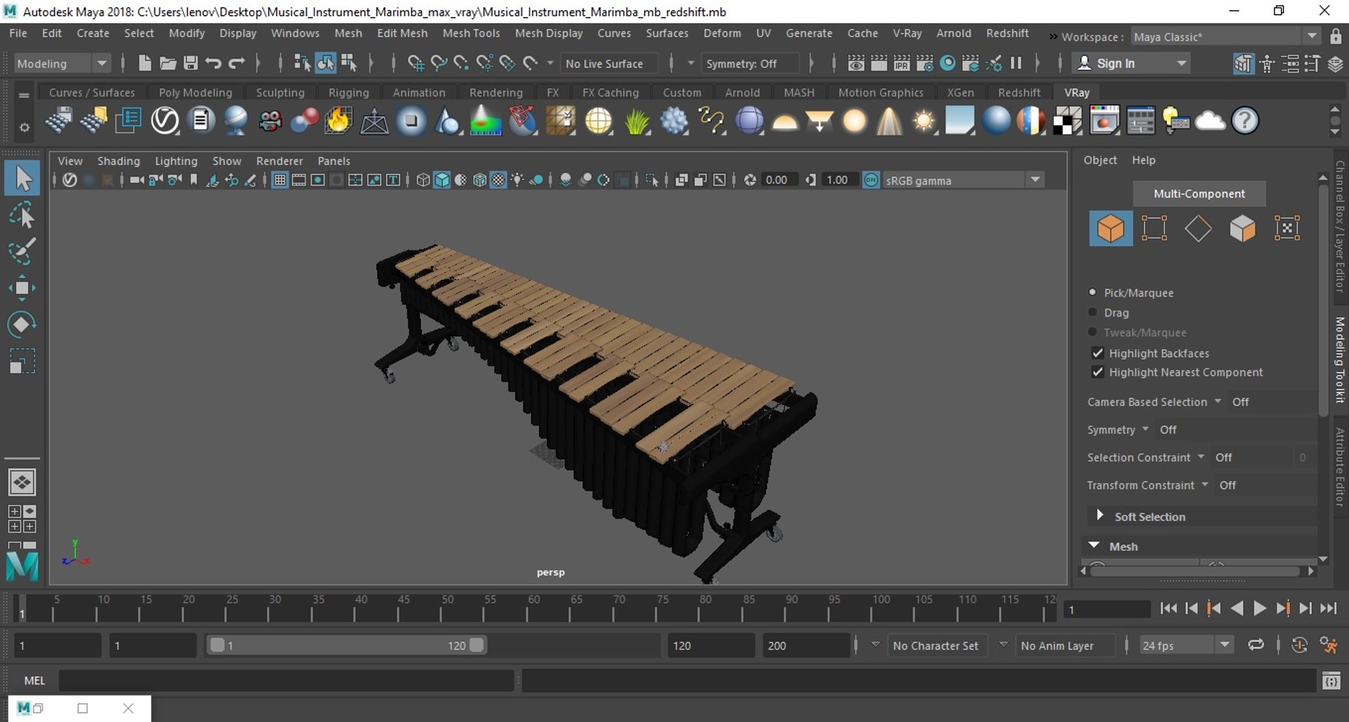 3D Musical Instrument Marimba - TurboSquid 2416386