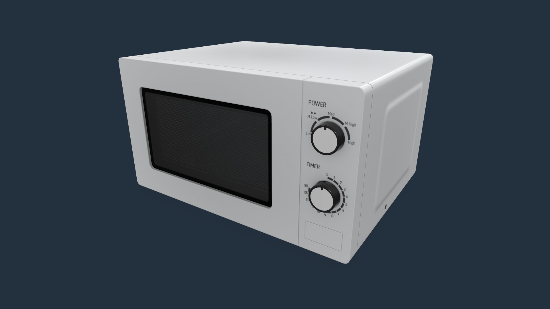 Low-poly Microwave Model - TurboSquid 1681993