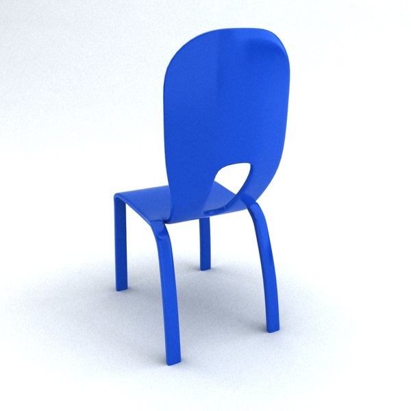 3d plastic chair model