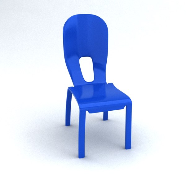 3d plastic chair model