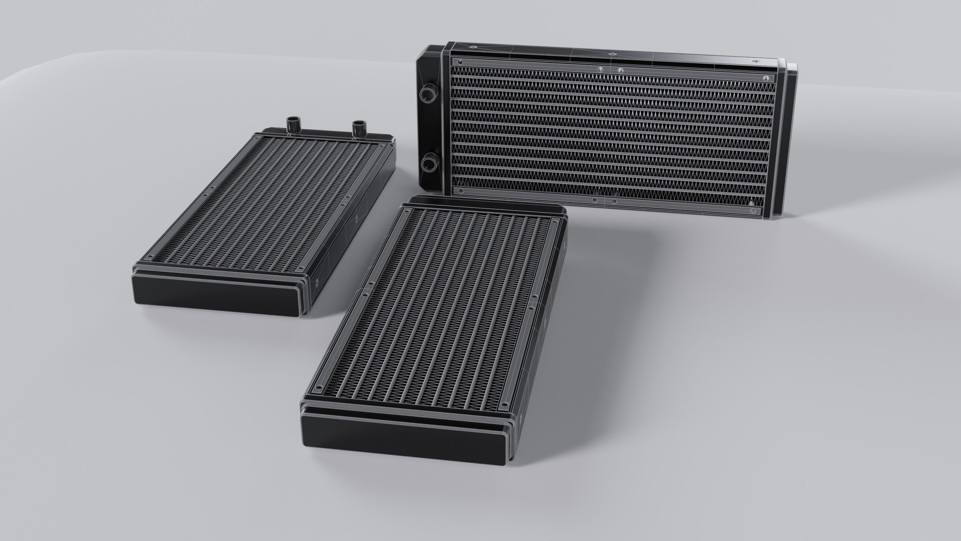 3D Model Water Cooling Radiator - 240 Mm - TurboSquid 1997322