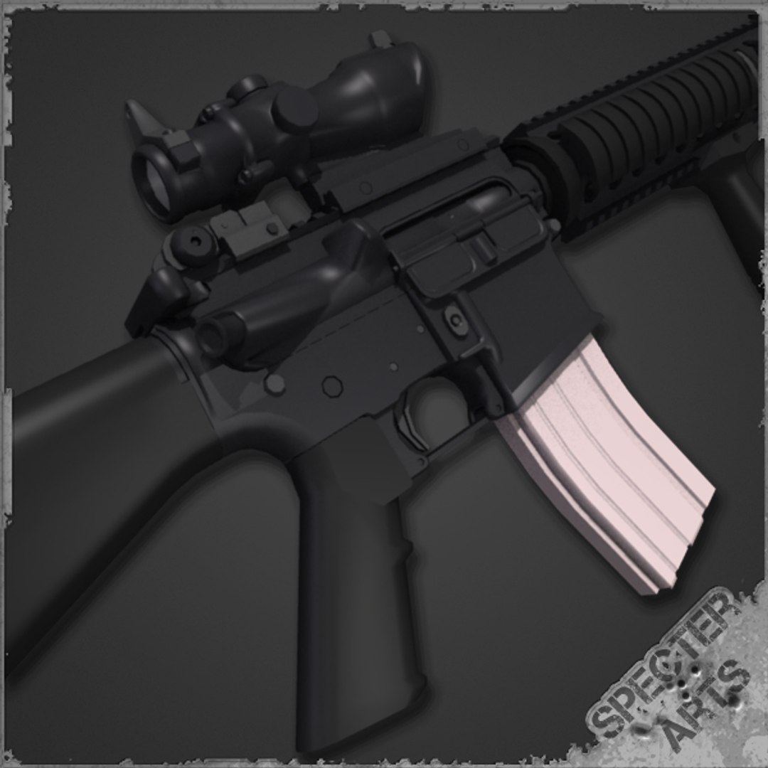 3d Marksman Rifle M16a4 Sdm-r