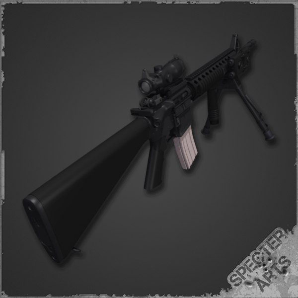 3d marksman rifle m16a4 sdm-r
