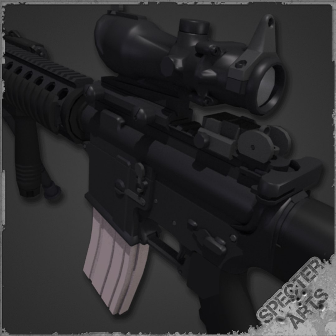 3d Marksman Rifle M16a4 Sdm-r