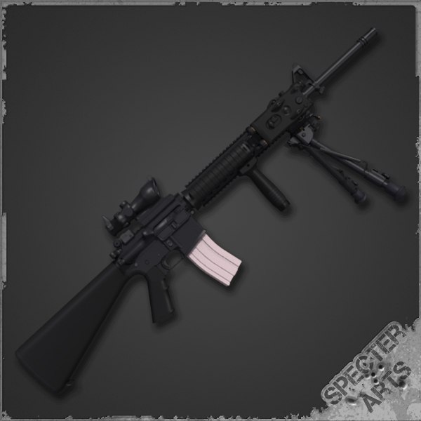 3d marksman rifle m16a4 sdm-r
