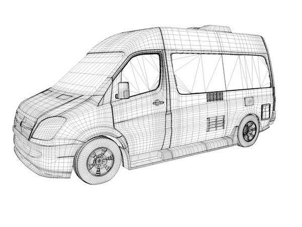 rs22 sprinter van 3d model