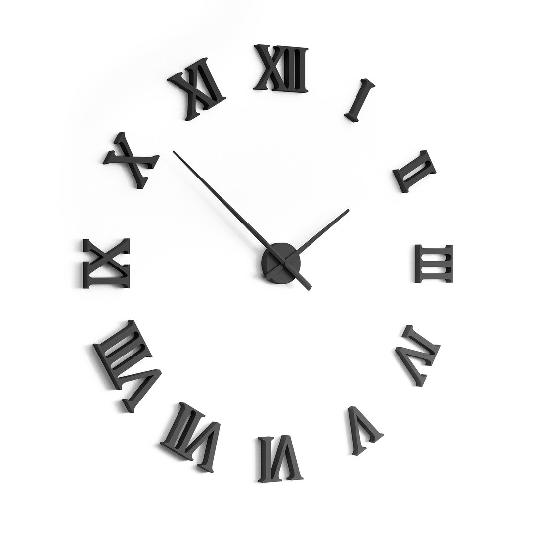 3D Wall Clock Set 83 - TurboSquid 1835357