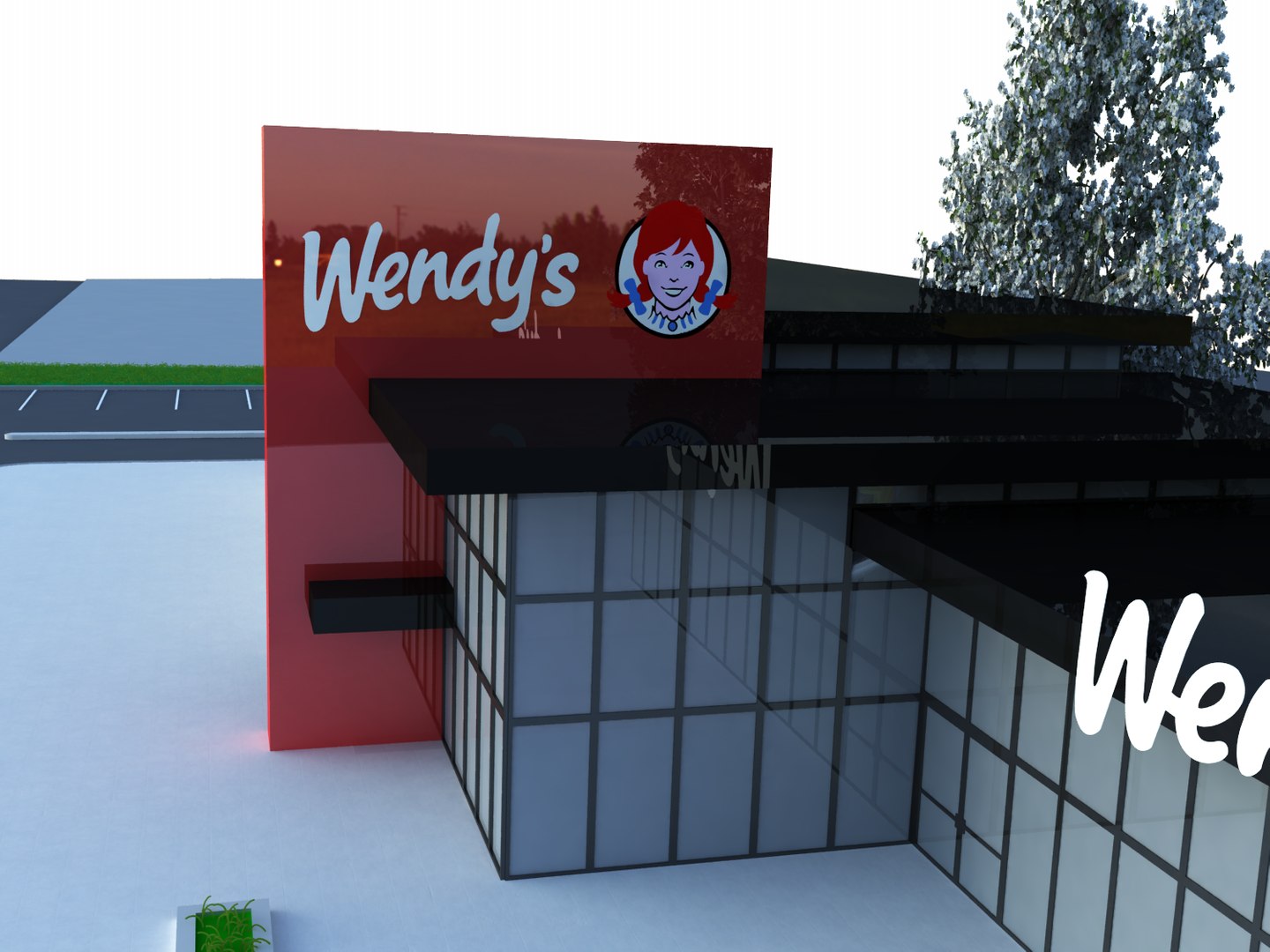 3D Wendy S Model - TurboSquid 1190595