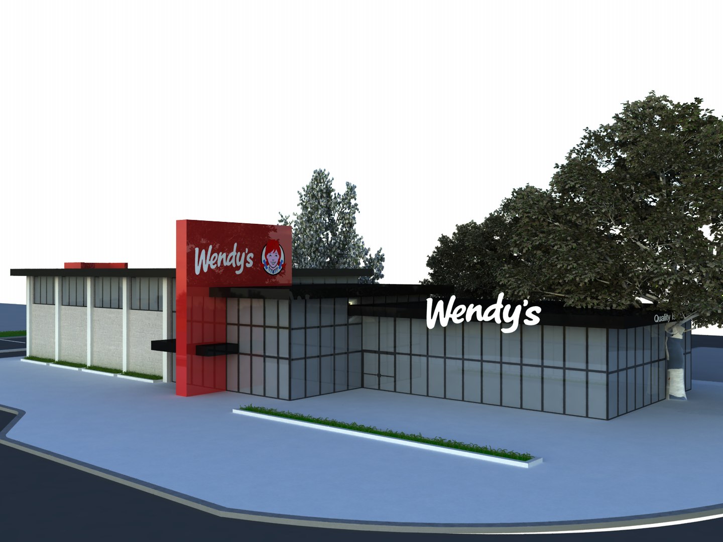 3D Wendy S Model - TurboSquid 1190595