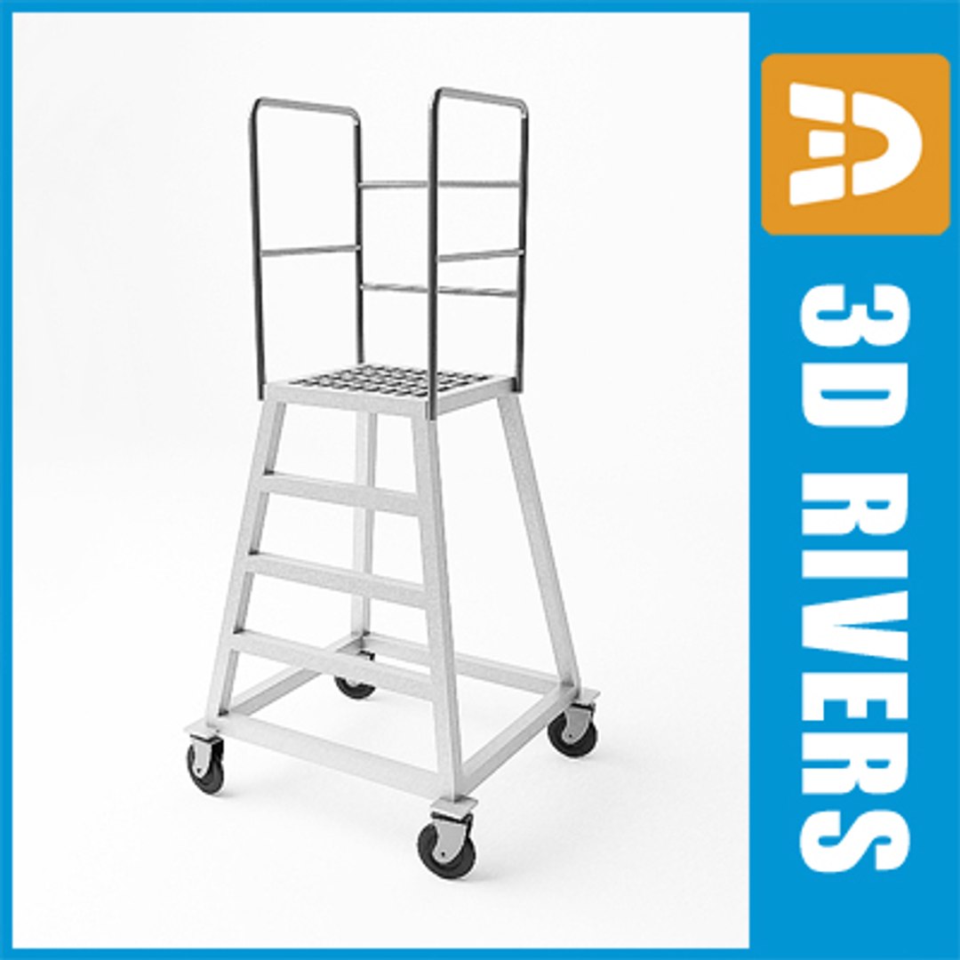 3d Model Ladder Steps Rigid