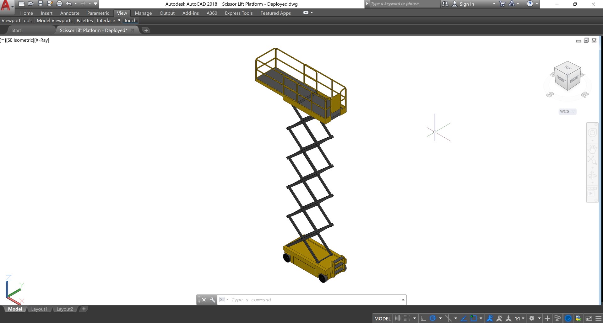 Mobile Scissor Lift Platform - Revit Family 3D Model - TurboSquid 1820257