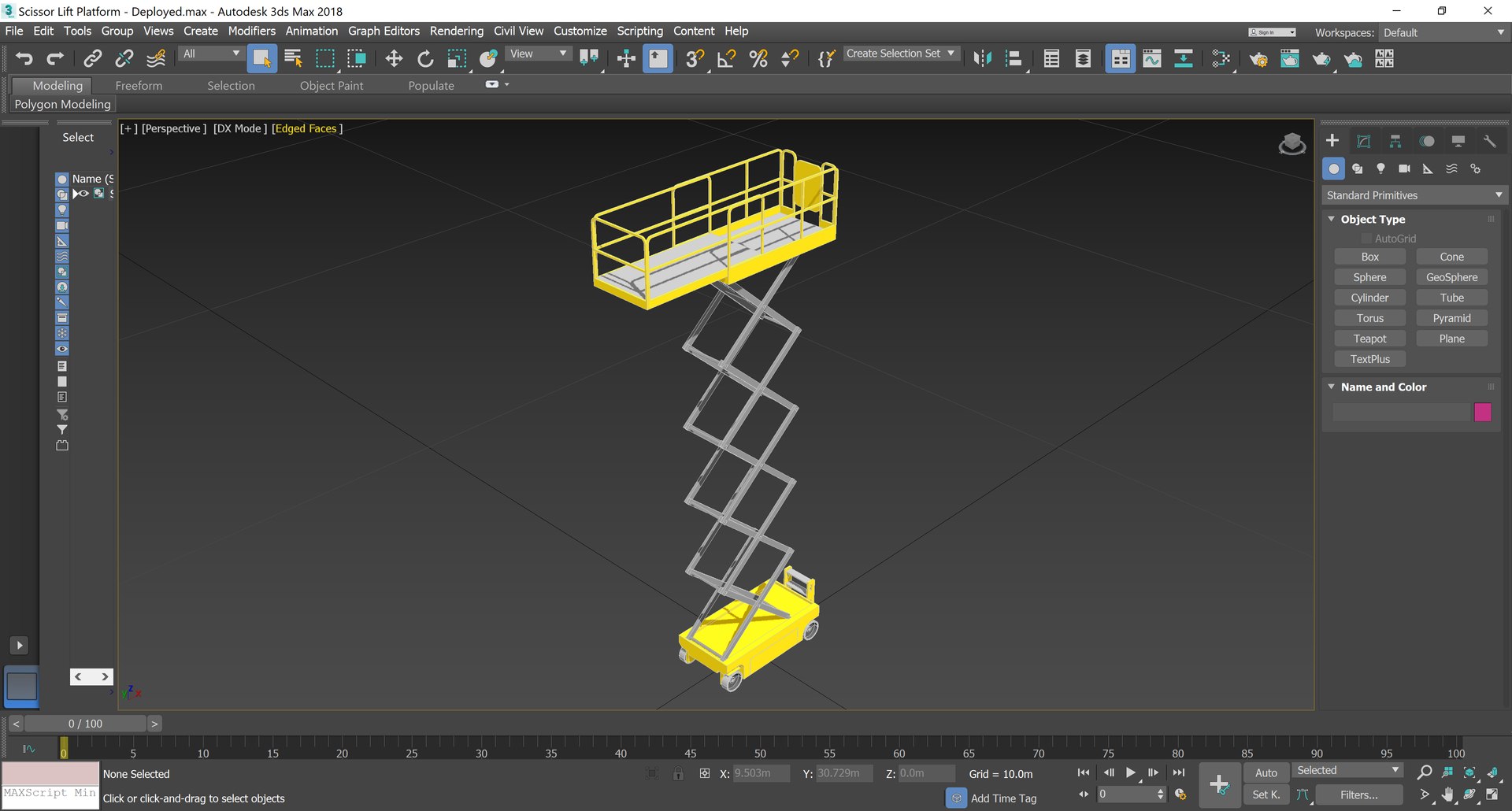 Mobile Scissor Lift Platform - Revit Family 3D Model - TurboSquid 1820257