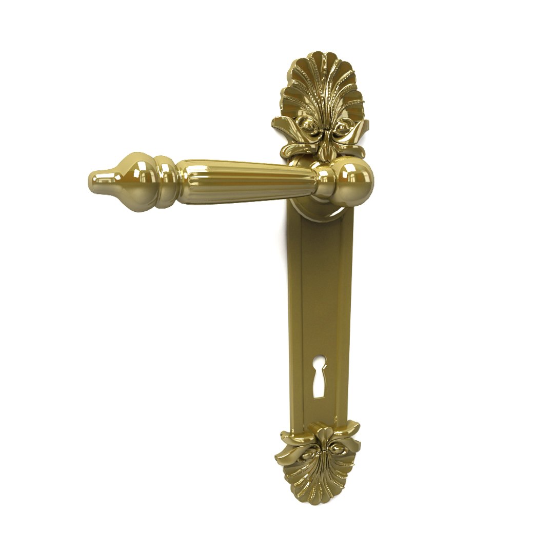 3d Classic Door Handle Model
