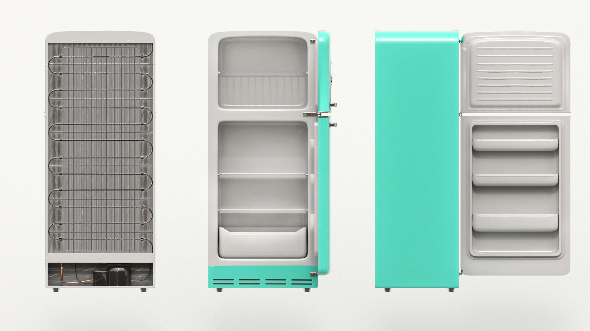 Low Poly Retro Fridge 3D Model - TurboSquid 1897629
