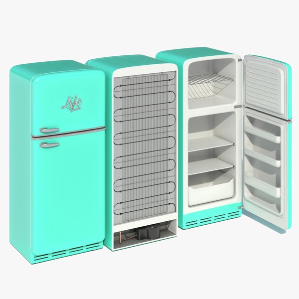 Low poly Retro fridge 3D model - TurboSquid 1897629