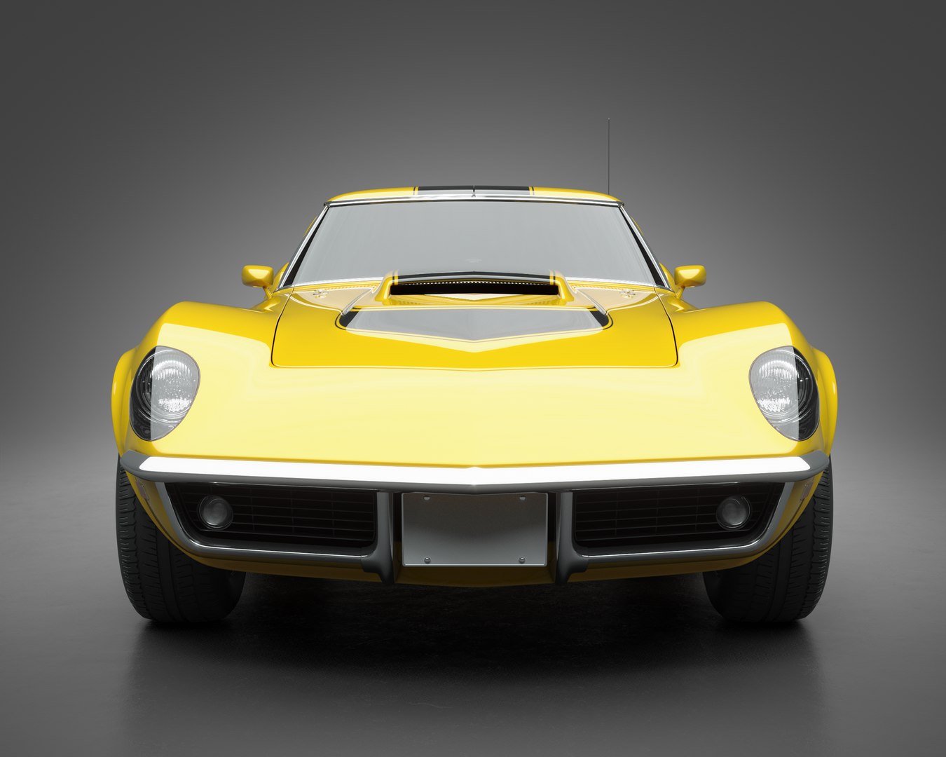 1969 Baldwin-Motion Corvette Phase III GT 3D Model - TurboSquid 1743246